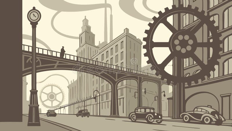 Bridge and Gears, Industrial Age, Mechanical Design, Urban Engineering ...