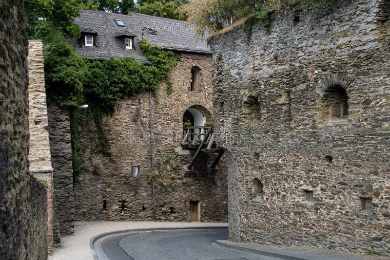 Bridge of the German Castle Called Rheinfels Stock Photo - Image of ...