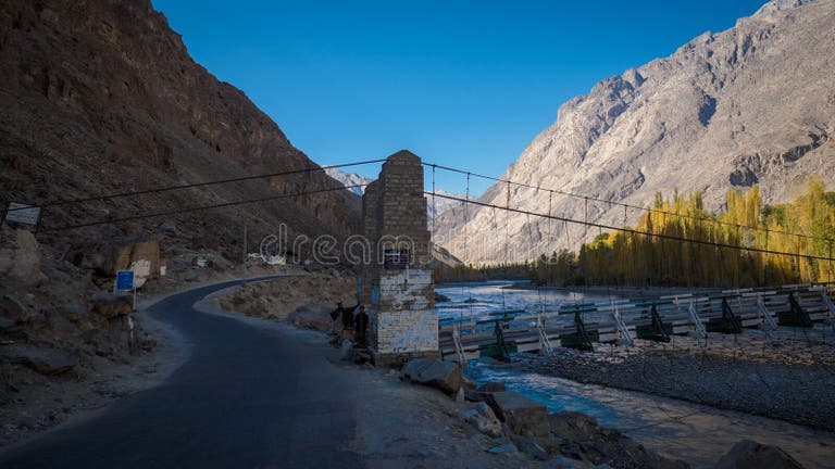 The bridge gilgit river editorial stock image. Image of gilgit - 104183284