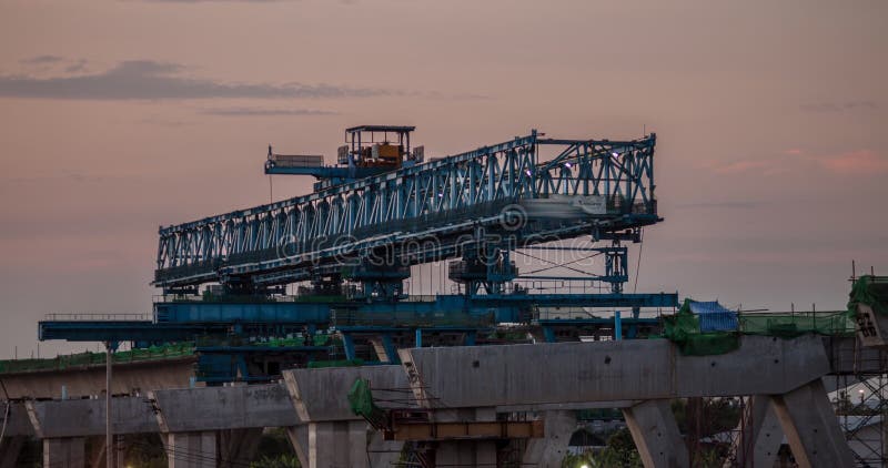 Bridge Girder Erection Machine for Highway Construction Working with ...