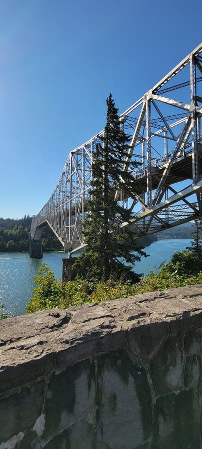 Bridge of the God& X27;s Cascade Locks Oregon Stock Image - Image of ...