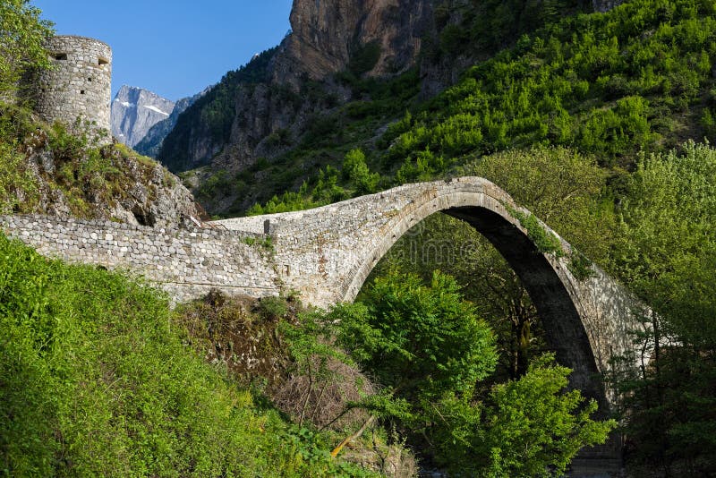 Bridge in Greece stock photo. Image of historic, bridge - 79929324
