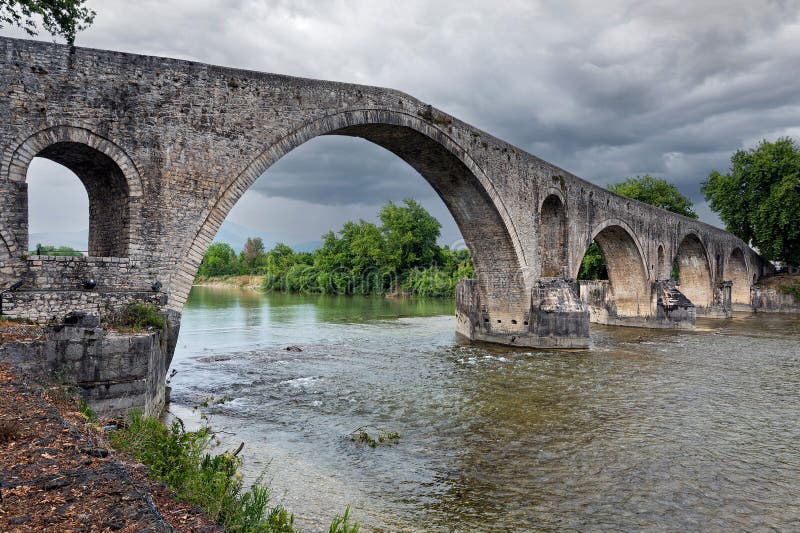 Bridge in Greece stock image. Image of mediterranean - 310983859