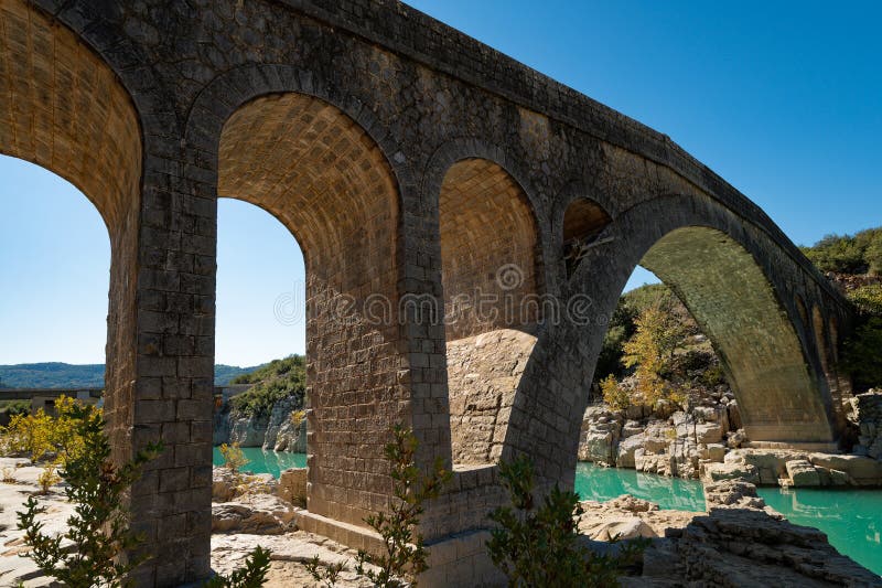 Bridge in Greece stock photo. Image of rock, landmark - 312907820