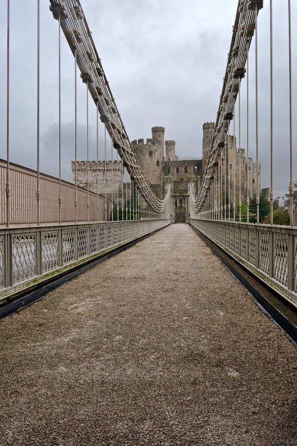 Bridge Heading To Conwy Castle Stock Photo - Image of north, castle ...