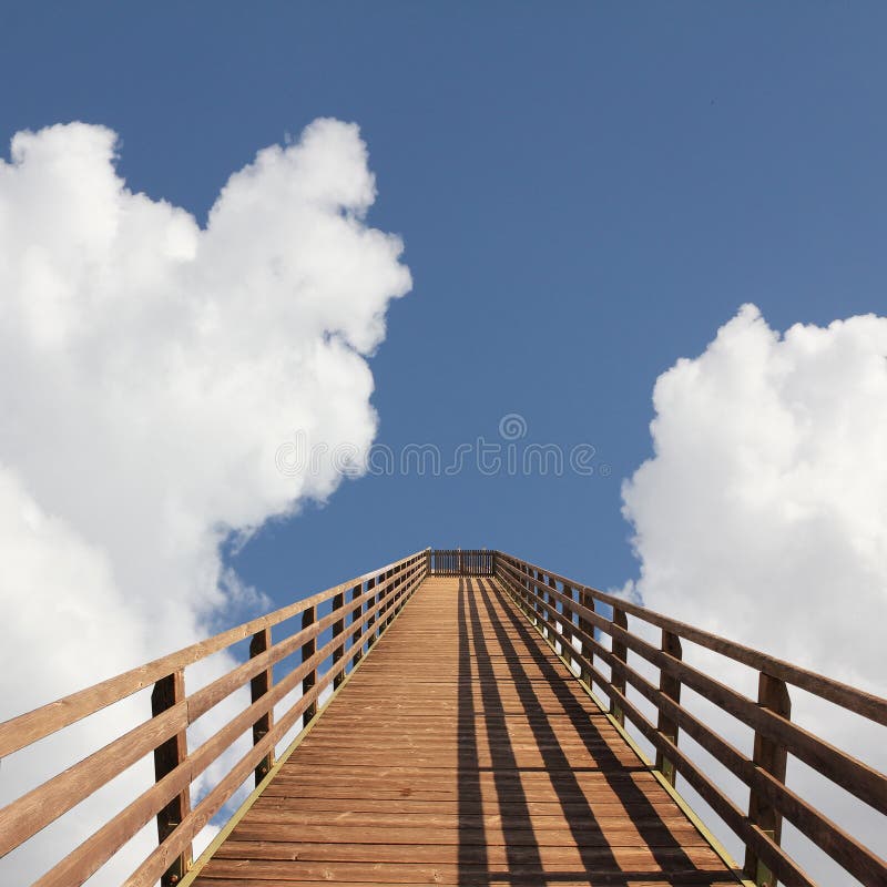 Bridge into heaven stock image. Image of hallucination - 44407003