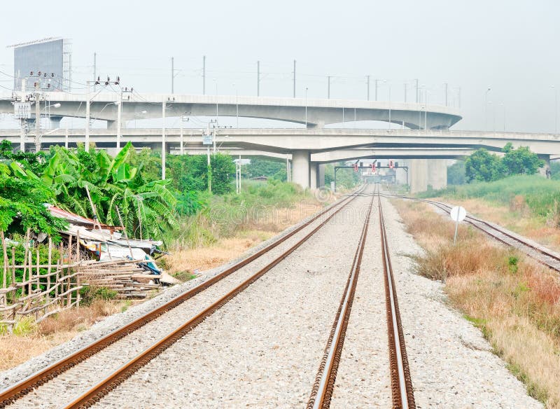 The Bridge of High Speed Train Stock Image - Image of modern, green ...