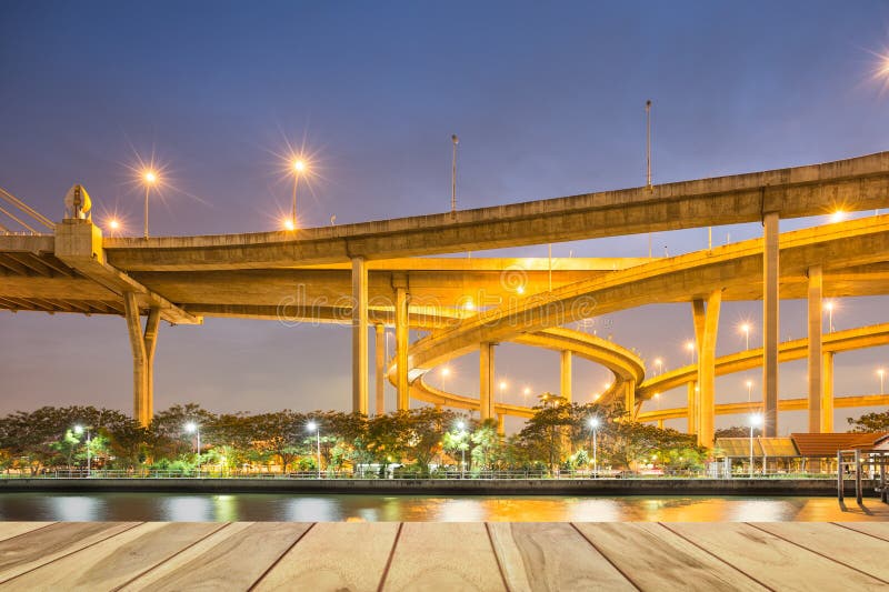 Bridge stock image. Image of freeway, dusk, background - 60621277