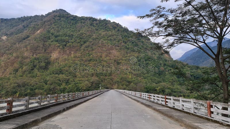 Bridge and Hills in Parashuram Kund in Lohit River Stock Photo - Image ...