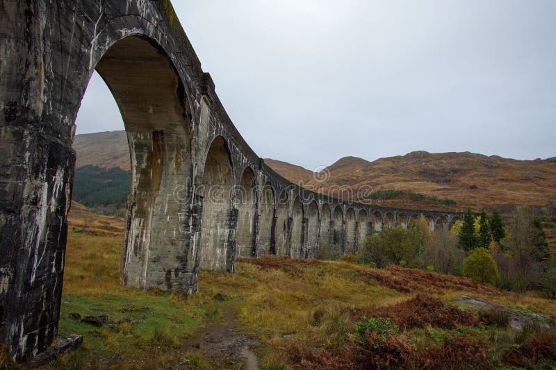 Bridge of Hogwarts Express stock image. Image of historic - 273541421