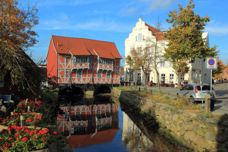 Bridge house in Wismar editorial image. Image of europe - 35433165