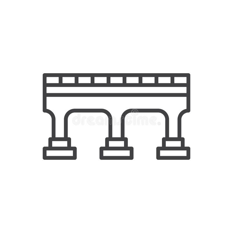 Bridge Icon stock illustration. Illustration of vector - 374357933