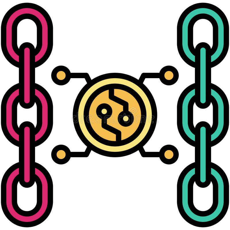 Bridge Icon, DeFi Related Vector Illustration Stock Vector ...