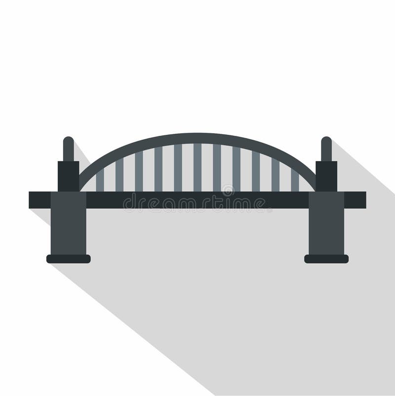 Bridge icon, simple style stock vector. Illustration of design - 80550289