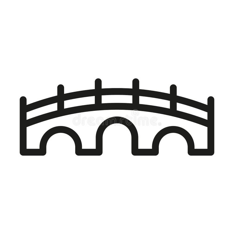 Bridge Icon. Ground Transportation Symbol Stock Vector - Illustration ...
