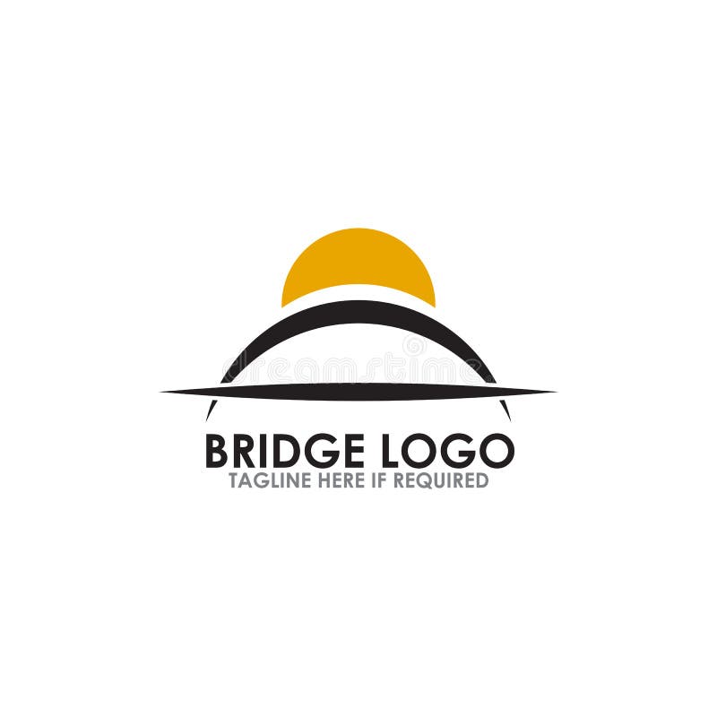 Bridge Icon Logo Design Vector Template Stock Vector - Illustration of ...
