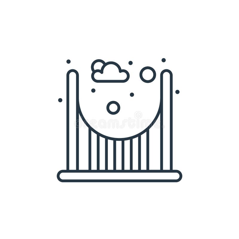 Bridge Icon Vector from City Elements Concept. Thin Line Illustration ...