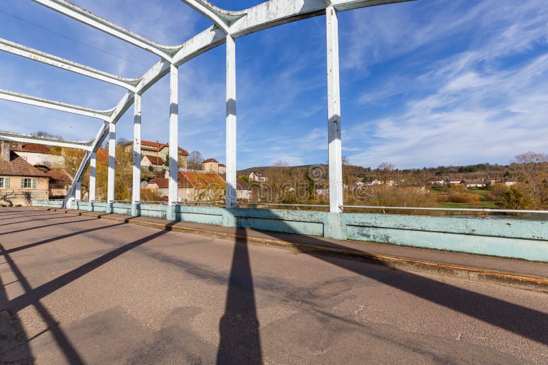 Bridge with Iron Frame in the Daytime Stock Photo - Image of landmark ...