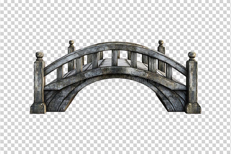 Bridge Isolated on White or Transparent Background Stock Photo ...