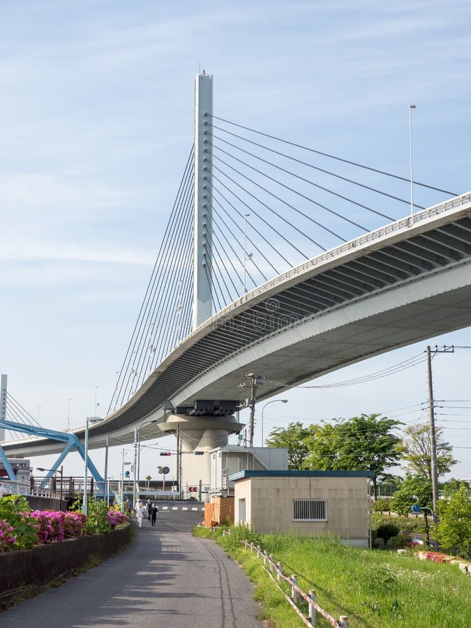 Bridge in Japan Tokyo editorial image. Image of transportation - 122864935