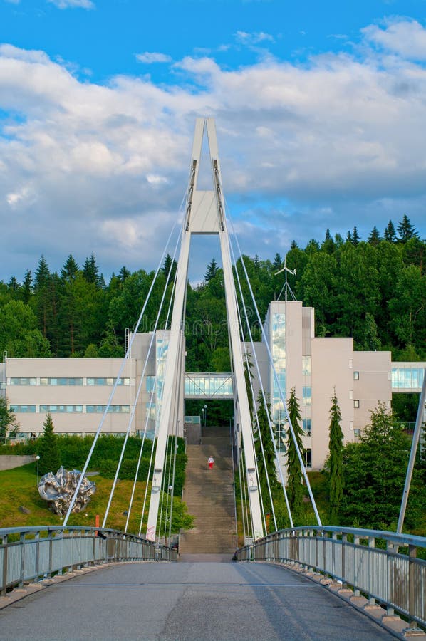 Bridge in Jyvaskyla, Finland Stock Photo - Image of transport, lake ...