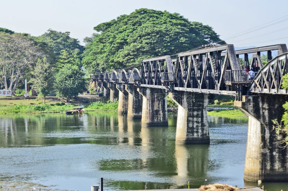 The bridge of kwae river stock photo. Image of railway - 60001380