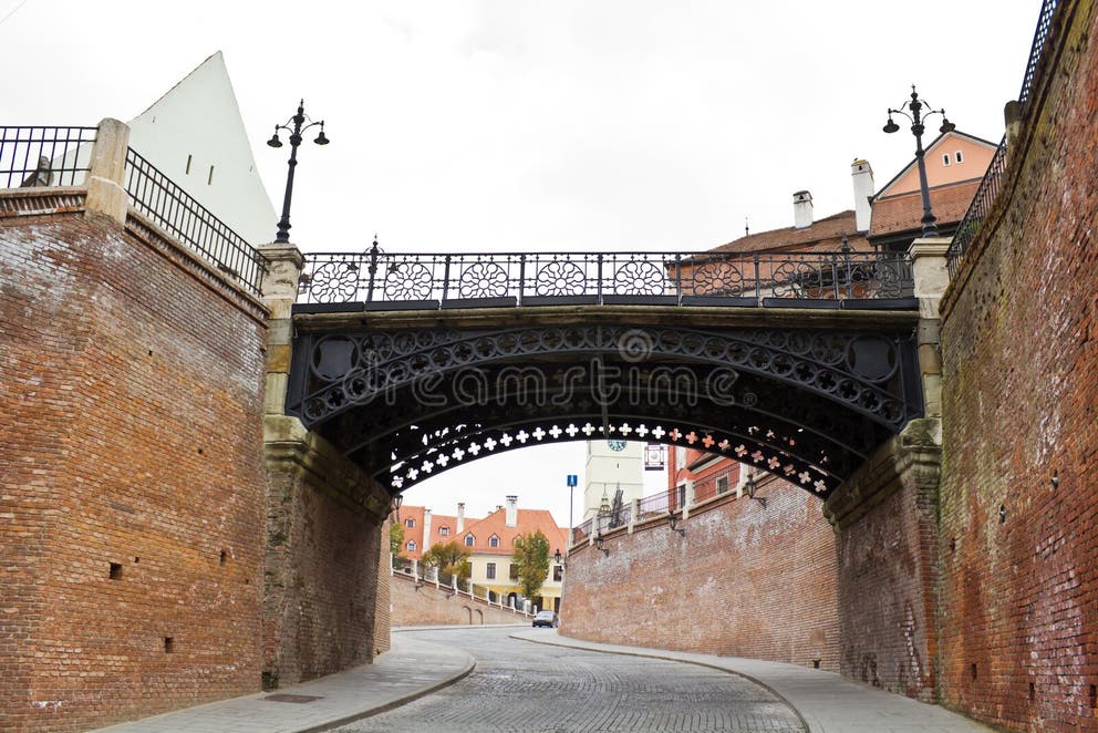 Bridge of Lies from Sibiu stock photo. Image of handrail - 22836496