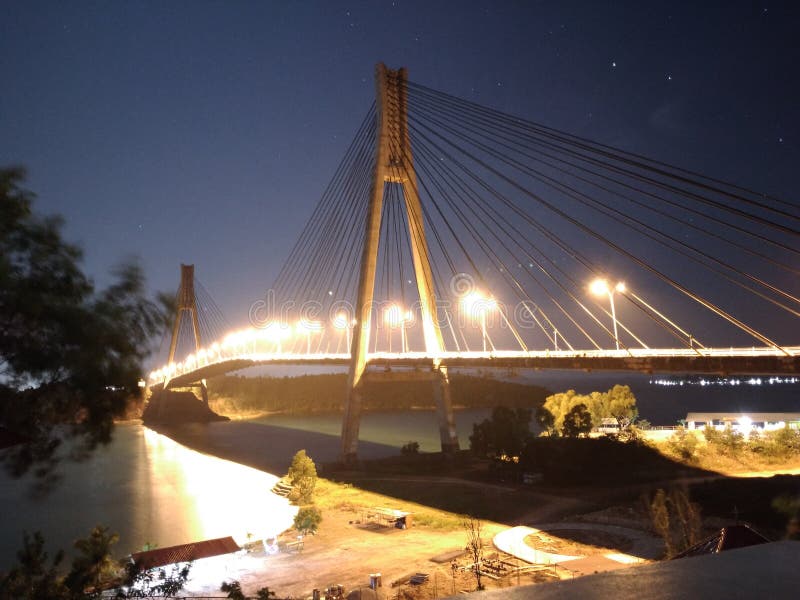 Bridge Light stock photo. Image of barelang, light, beautiful - 97757258