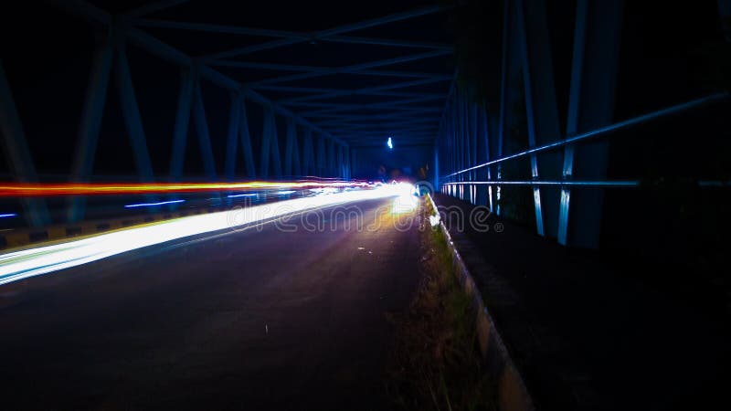 Bridge Light in the Bengawan Solo Java Stock Photo - Image of bridge ...
