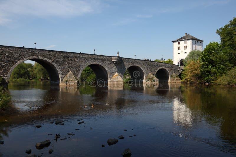 Bridge in Limburg, Germany stock photo. Image of lahn - 19328204