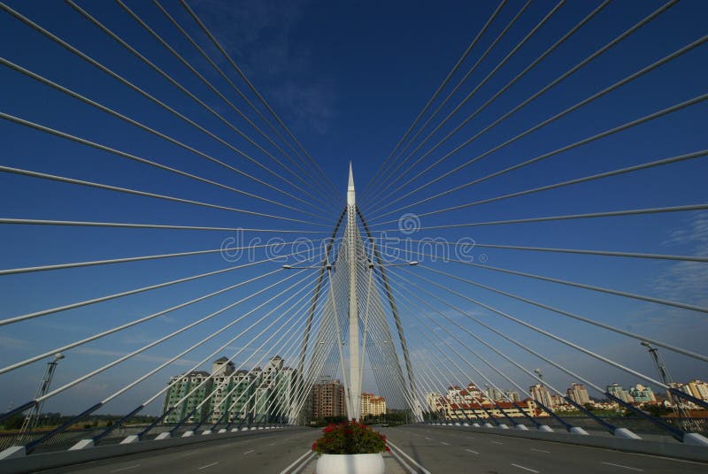 Bridge of Lines stock photo. Image of afternoon, comtemporary - 2425820