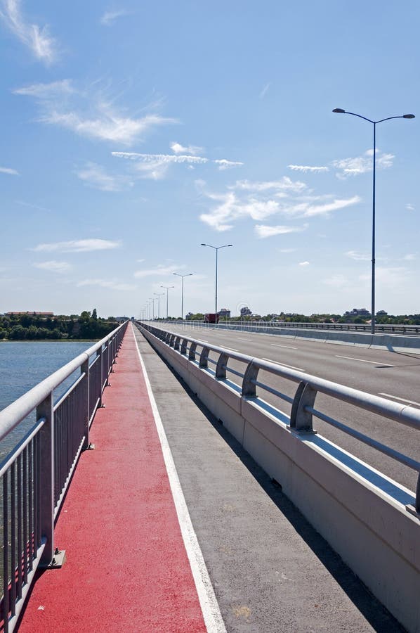 Bridge Lines Across River stock image. Image of walk - 70909507