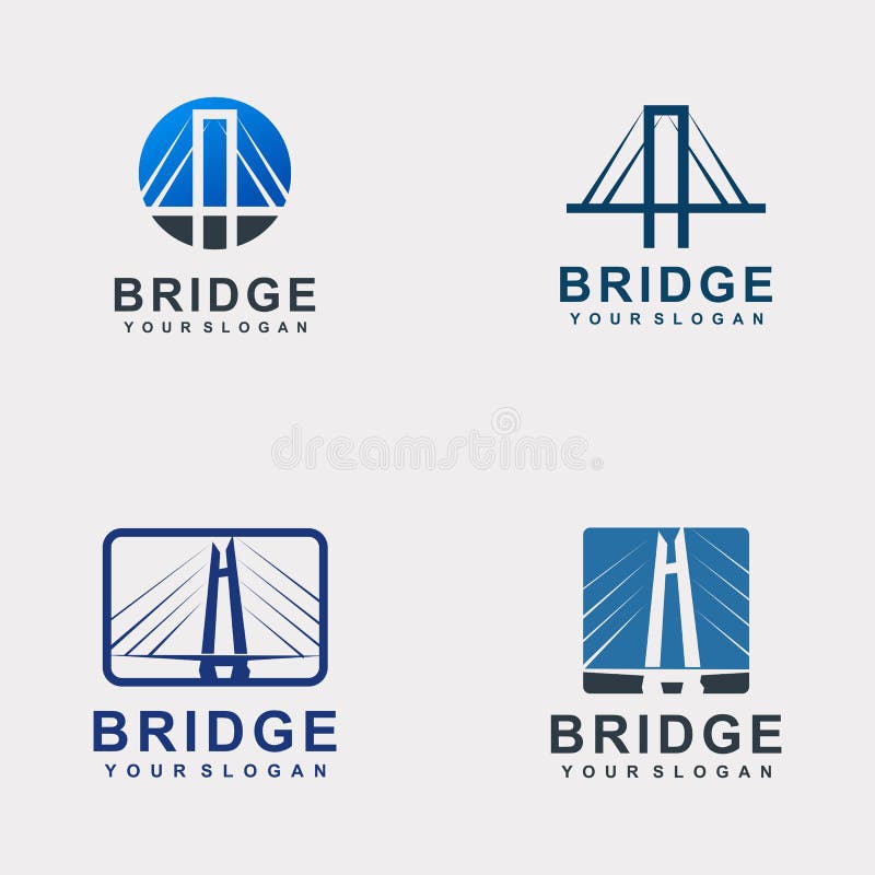 Bridge Logo Template, Building Logo Design Concept Idea Stock Photo ...