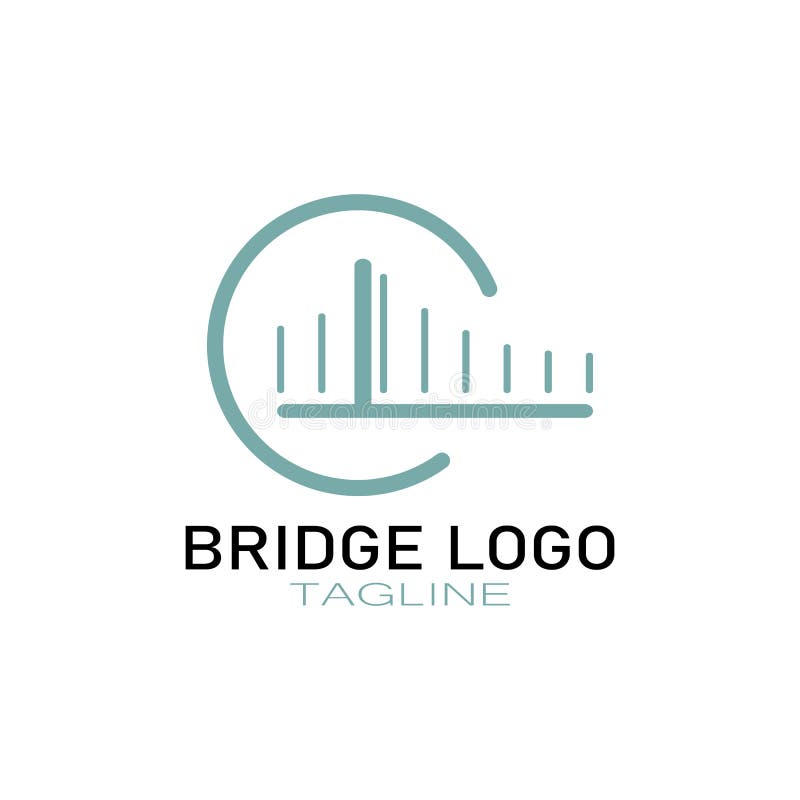 Bridge Logo Vector Icon Illustration Design Template Stock Vector ...