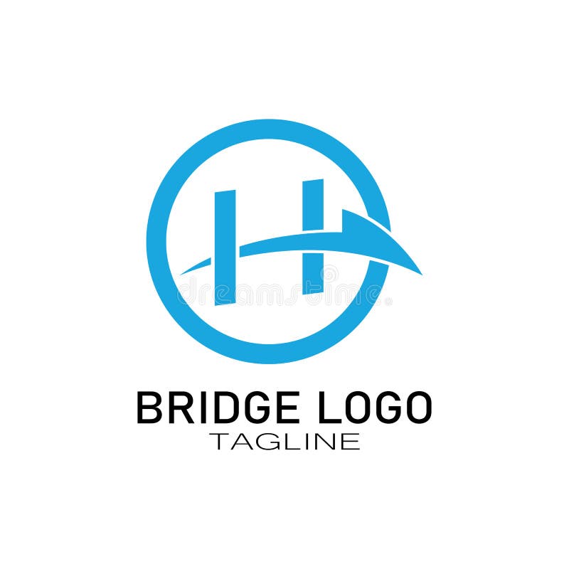 Bridge Logo Vector Icon Illustration Design Template Stock Vector ...