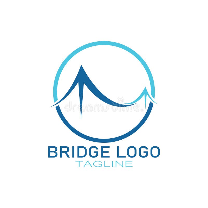 Bridge Logo Vector Icon Illustration Design Template Stock Vector ...