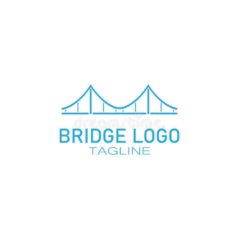 Bridge Logo Vector Icon Illustration Design Template Stock Vector ...