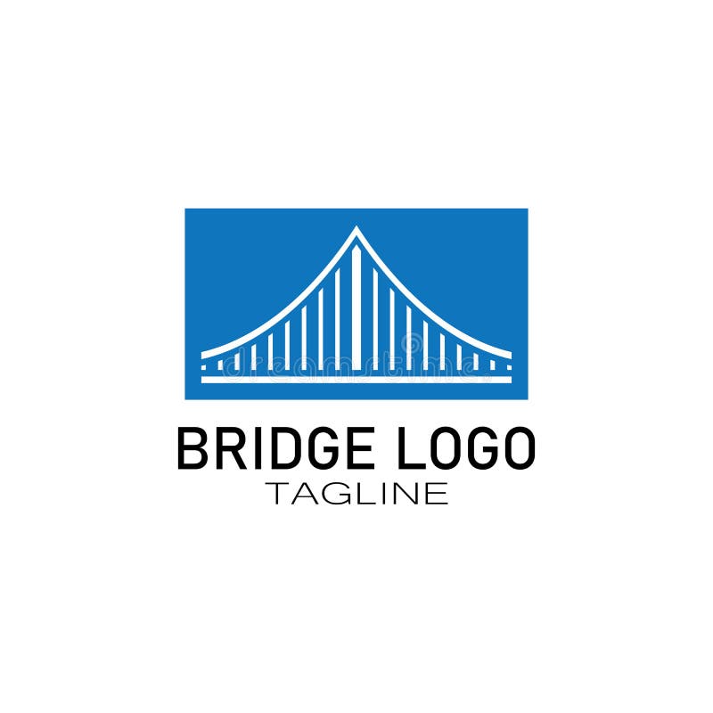 Bridge Logo Vector Icon Illustration Design Template Stock Vector - Illustration of building ...
