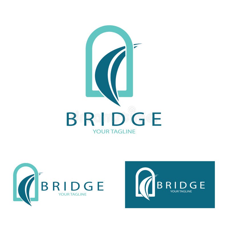 Bridge Logo Vector Icon Illustration Design Template Stock Vector ...