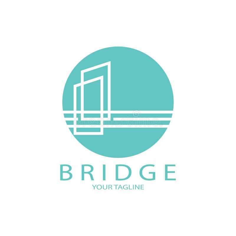 Bridge Logo Vector Icon Illustration Design Template Stock Vector ...