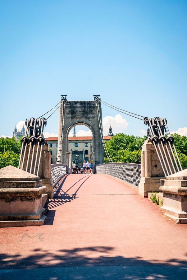 Bridge in Lyon editorial photo. Image of tourism, built - 69830631