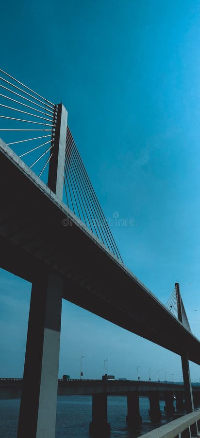 Bridge made to stand tall stock image. Image of skyscraper - 208037103