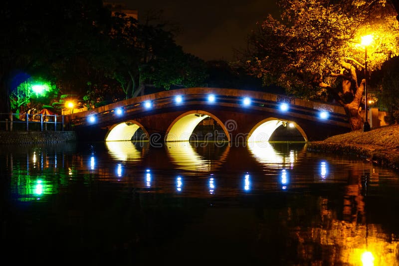 Bridge on the mirror stock image. Image of water, city - 127936107