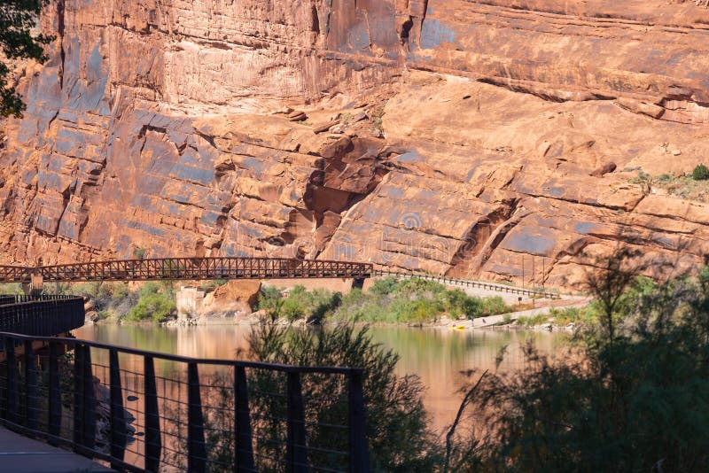 Bridge to Nowhere stock image. Image of cliff, wilderness - 259144605