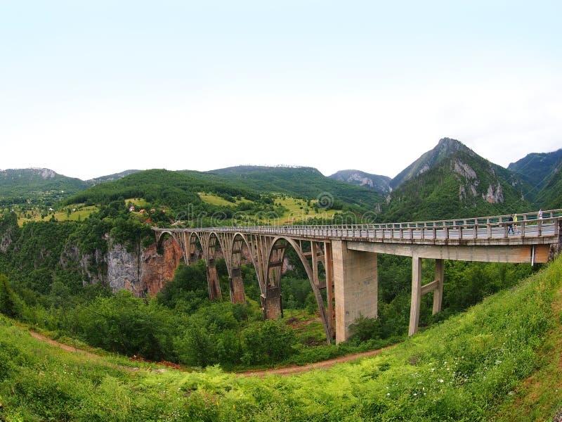 Bridge in Montenegro stock image. Image of season, bright - 44224105