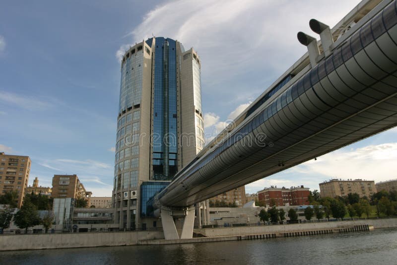 Bridge in Moscow stock image. Image of moscow, groups - 36532419