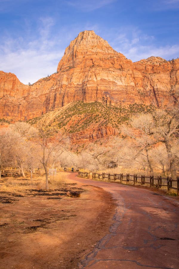 Bridge Mountain at Zion National Park Stock Photo - Image of mountain ...