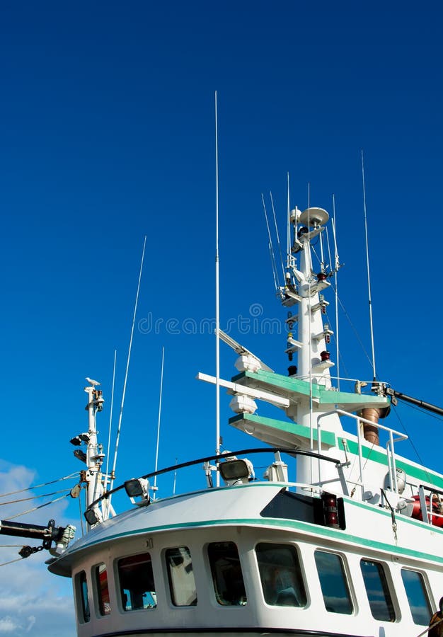 Bridge and Navigation Instruments of a Ship Stock Photo - Image of ...