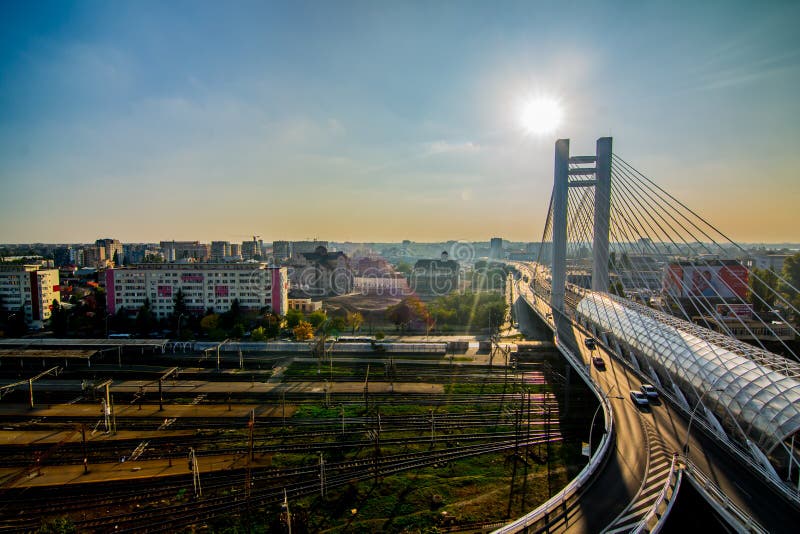 The bridge editorial stock image. Image of cars, black - 47661489