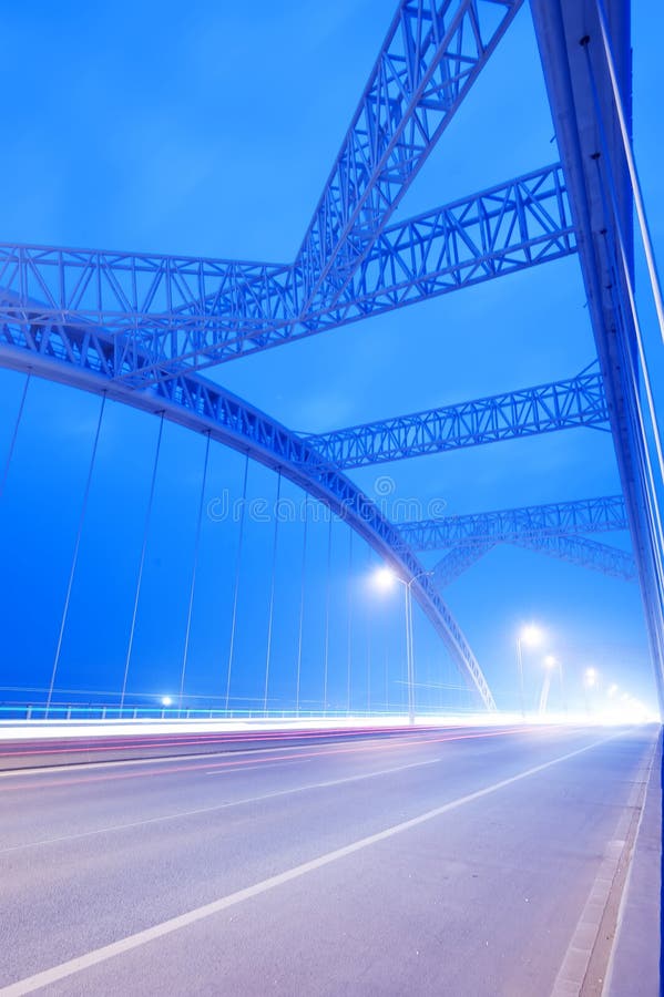 Bridge night stock photo. Image of urban, creek, lighting - 18534304